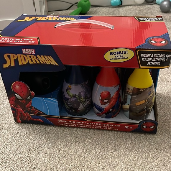 Marvel | Toys | Marvel Spiderman Bowling Ball Set Kids Toy Gift 2 ...